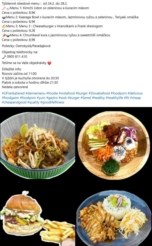 Denné menu Georg Grill Bar Sereď, Sereď | restauracie.sk