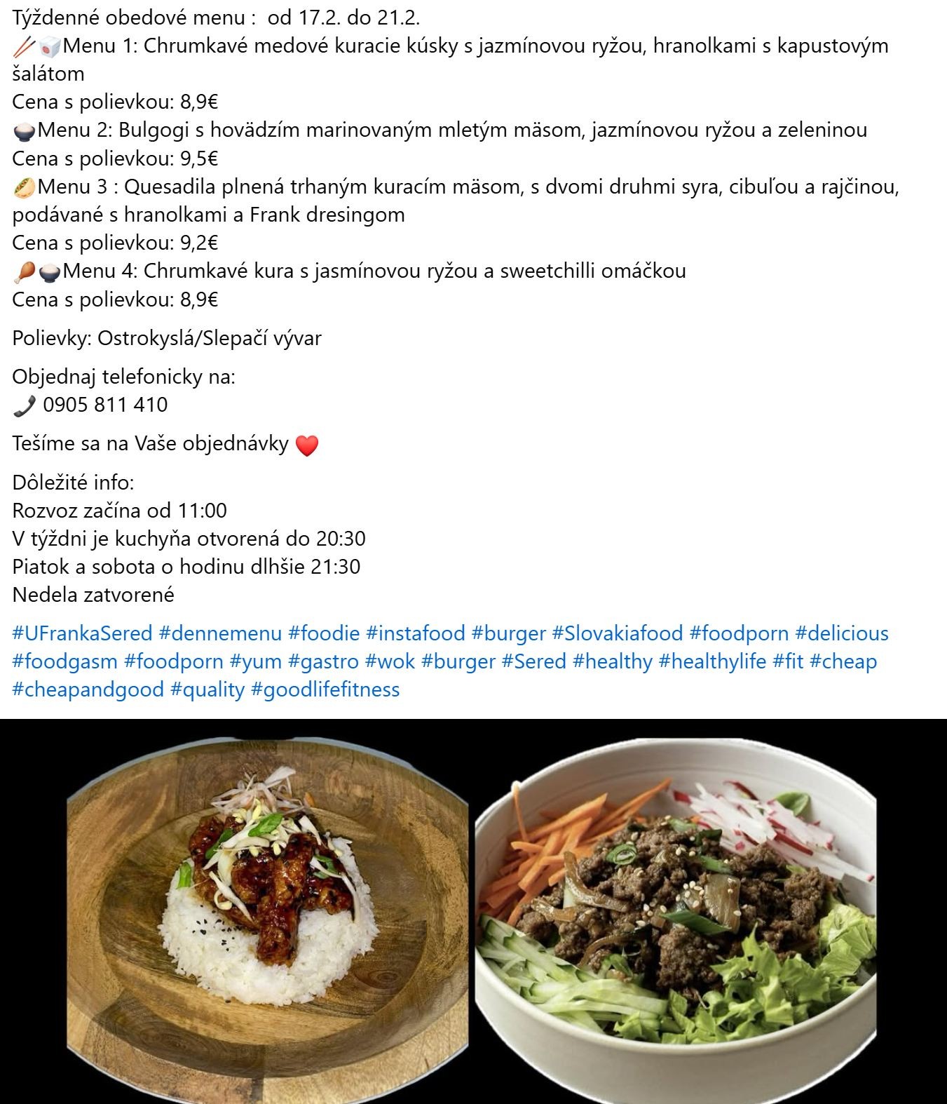 Denné menu Georg Grill Bar Sereď, Sereď | restauracie.sk