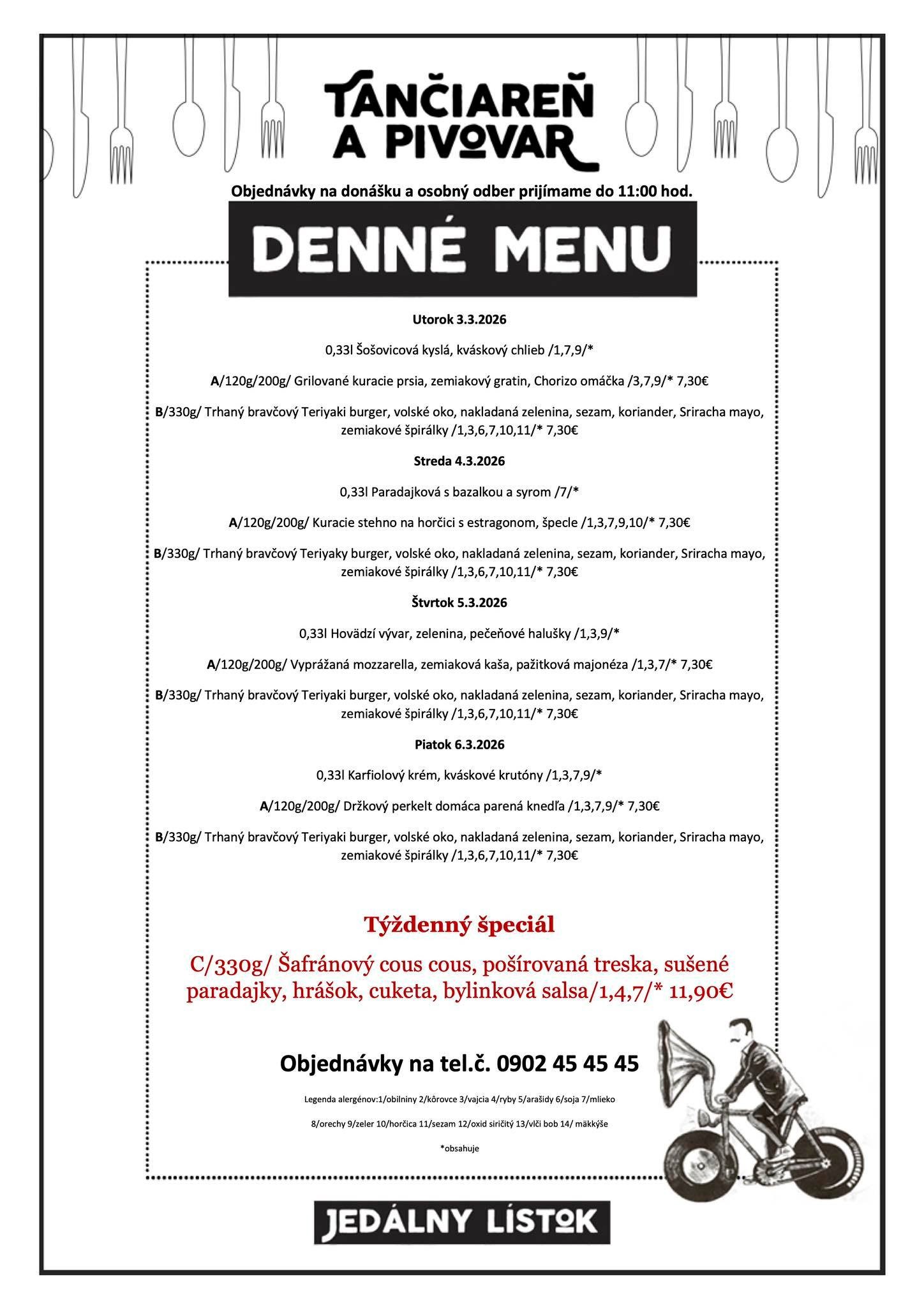 Denné menu Lučenec - zoznam menu | restauracie.sk