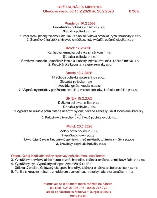 Denné menu ŠMAK, Bratislava | restauracie.sk